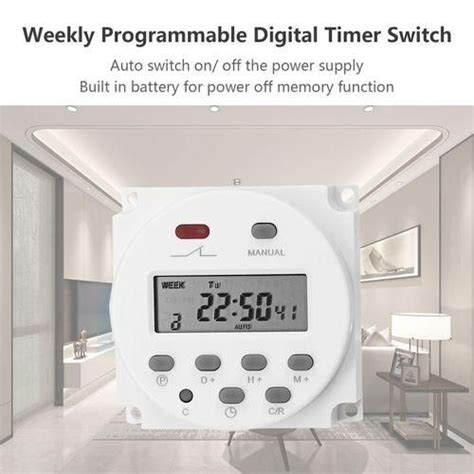 Shop Generic Weekly Programmable Digital Timer Switch Panel Mounted Online Jumia Ghana