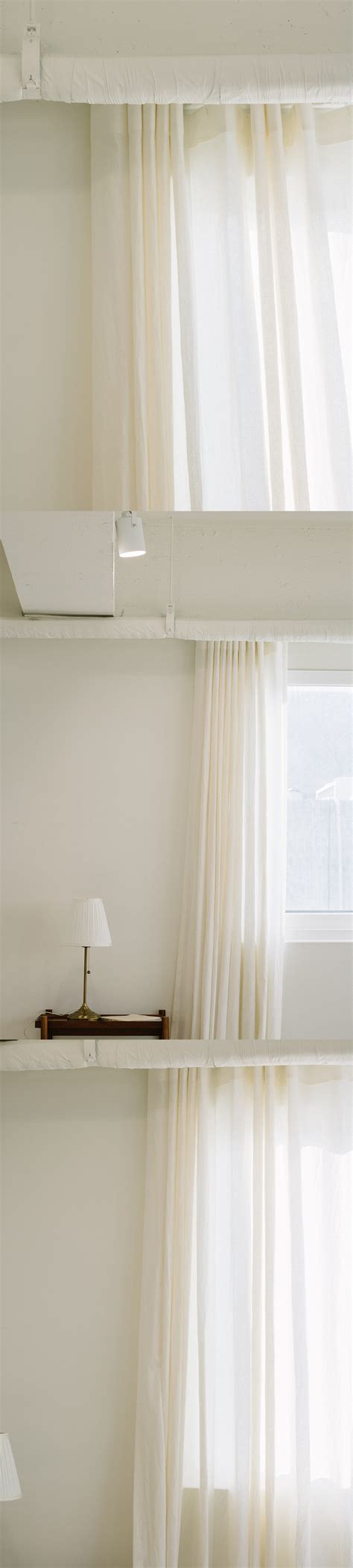 미스티 린넨 커튼ivory 감도 깊은 취향 셀렉트샵 29cm