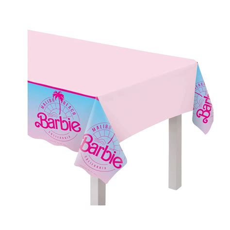 Barbie Malibu Beach Birthday Rectangular Plastic Table Cover 1 Count