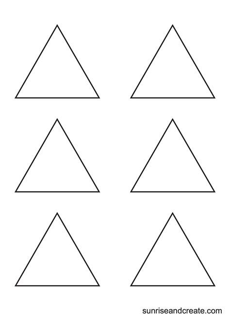 Triangle Template Printables And Templates
