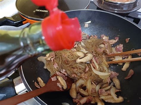 베이컨원팬잡채 레시피 냉파요리 당면요리