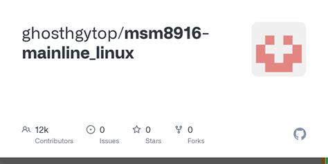Github Ghosthgytopmsm8916 Mainlinelinux
