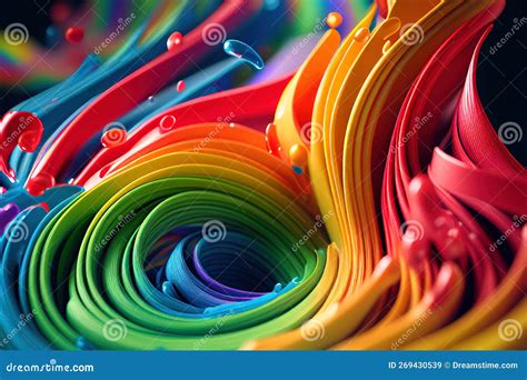 Abstract Colorful 3d Background Generative Ai Stock Illustration Illustration Of Bright