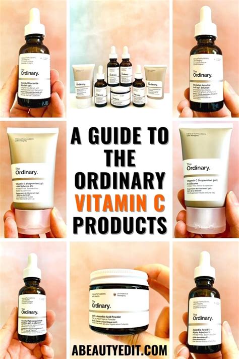 A Complete Guide To The Ordinary Vitamin C Skincare Products A Beauty