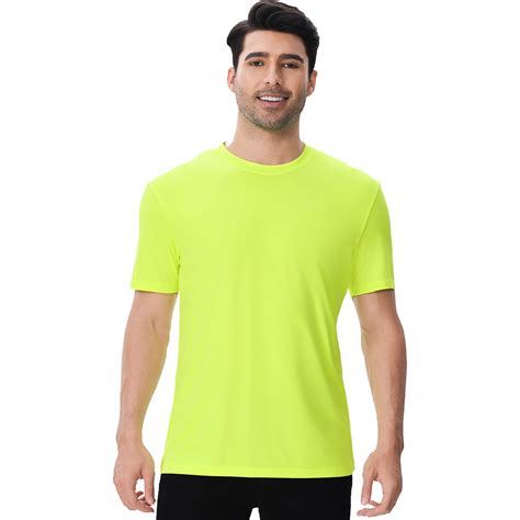 Zfeel Hi Vis Short Sleeve Safety Tee High Performance Pure Dry Fit Poly Shirts For Men