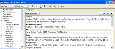 formatting text when setting up a new template endnote how to discourse