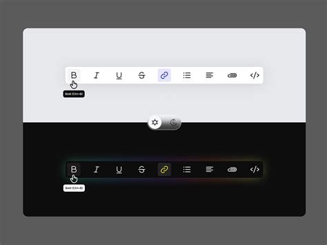 text formatting toolbar by mubarak abubakar on dribbble