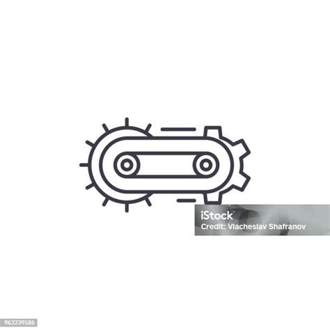 컨베이어 자동화 선형 아이콘 개념입니다 컨베이어 자동화 라인 벡터 기호 상징 그림 공장 산업 건물에 대한 스톡 벡터 아트 및 기타 이미지 공장 산업 건물 공학 디자인