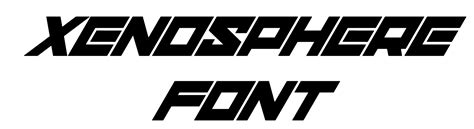 Xenosphere Font Dafont Style