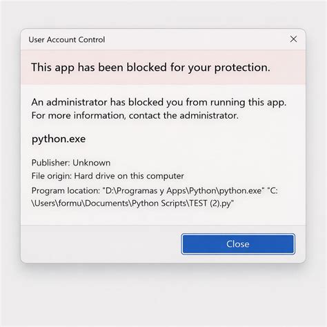 Python Scripts That Used To Work Now Fail Due To Uac Unless Run As