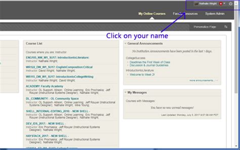 Customize Blackboard