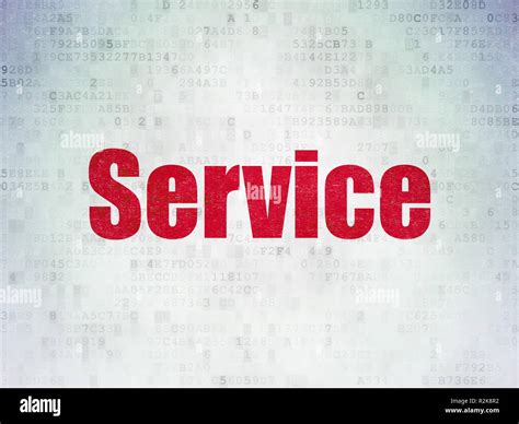 Finance Concept Service On Digital Data Paper Background Stock Photo