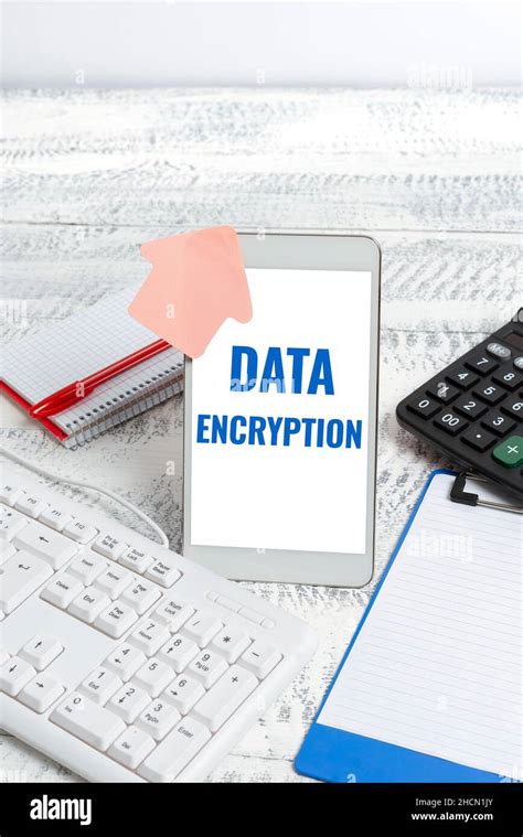 writing displaying text data encryption conceptual photo symmetrickey algorithm for the