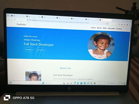 Portfolio Project Using Html Css And Bootstrap Dhanya Manoj