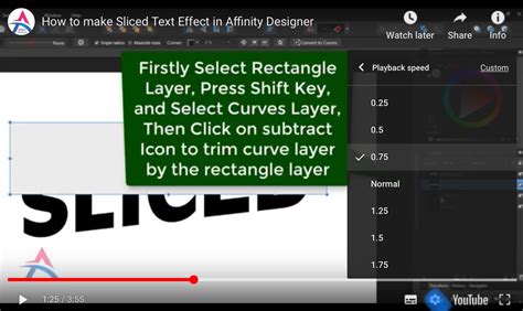 How To Create Sliced Text Effect In Affinity Designer Tutorials Staff And Customer Created