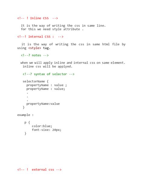 1simple Combinator Selector Pdf Cascading Style Sheets Computing