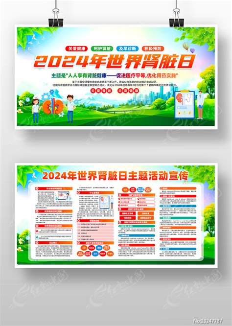 2024年世界肾脏日主题活动宣传展板图片下载红动中国