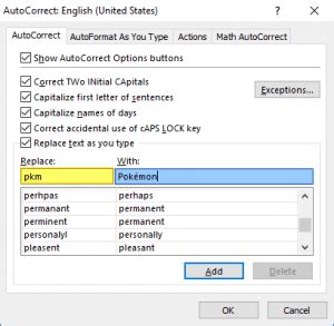 How To Customize AutoCorrect