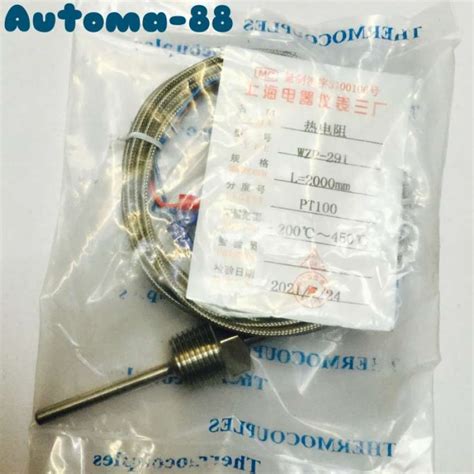 Jual Rtd Pt100 1 2 Npt Pt 100 Temperature Sensor Probe 50mm 5cm 3 Wire Di Seller Aghanim