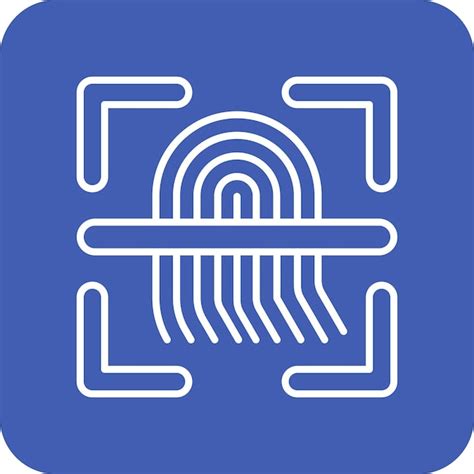 Premium Vector Fingerprint Scan Icon