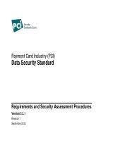 PCI DSS V R Pdf Payment Card Industry PCI Data Security Standard Requirements And