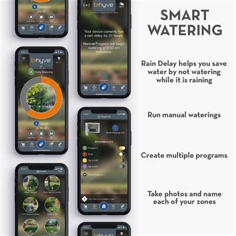 Orbit B Hyve Smart Watering 6 Station Wi Fi Compatible Indoor Outdoor Smart Irrigation Timer In