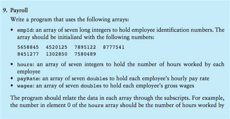 Modify Programming Challenge 9 In Chapter 7 Payroll