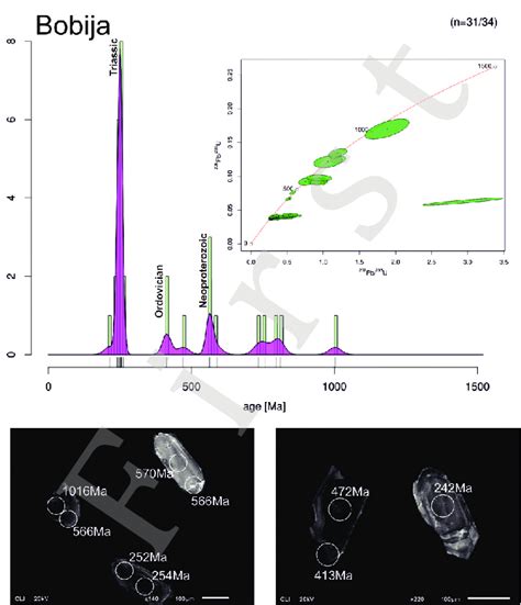 Kde Plot Kernel Density Estimation And Concordia Diagram Illustrating Download Scientific