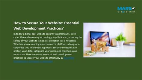 How To Secure Your Website Essential Web Development Practices Pptx