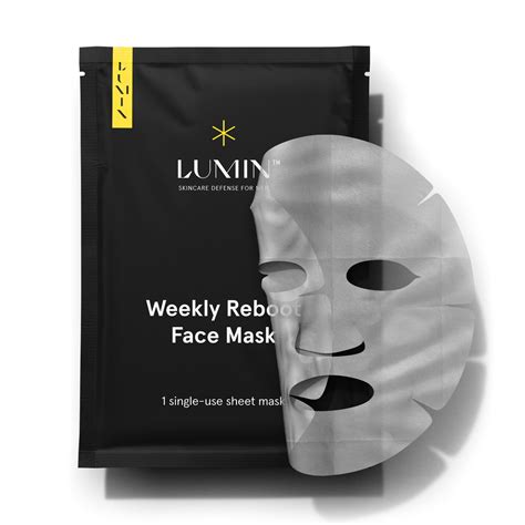 weekly reboot face mask hydrating sheet mask for men