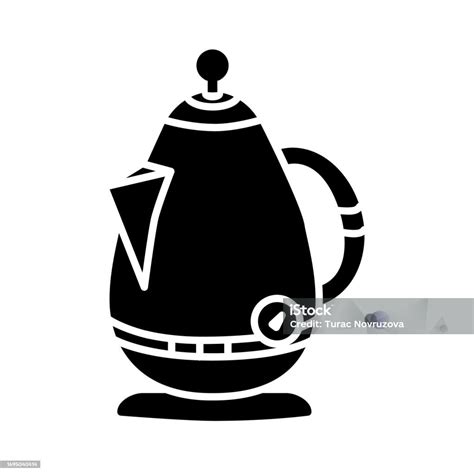 빈티지 전기 주전자 단단한 아이콘 식기 개념 흰색 배경에 전기 강철 온수기 기호 웹 디자인 스타일의 주방 찻주전자 아이콘 벡터 그래픽 0명에 대한 스톡 벡터 아트 및 기타