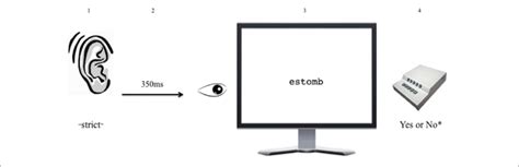 Example Trial From Cross Modal Phonological Priming Lexical Decision Download Scientific