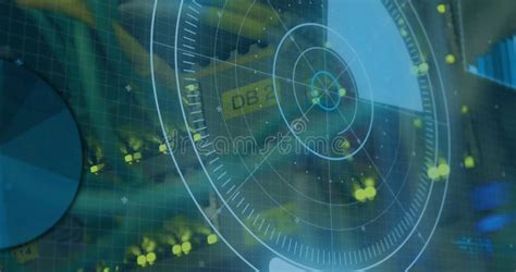 image of scope scanning over cables in computer server stock illustration illustration of
