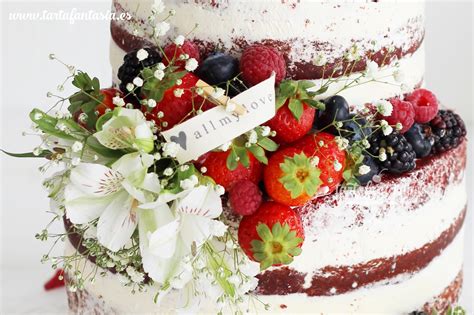 Cómo hacer un Naked Cake o Tarta Desnuda TartaFantasía