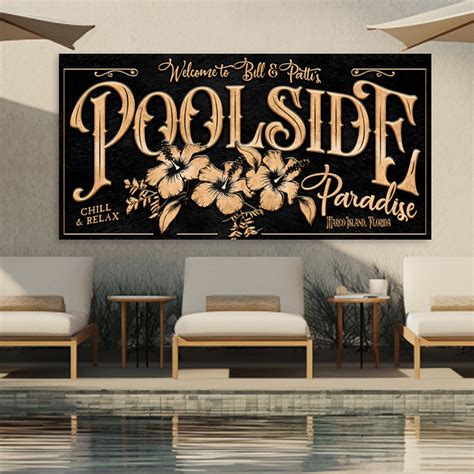 Personalized Pool Signs Pool And Patio Signs Custom Pool Signs