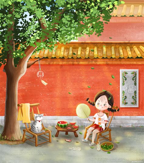 季节节气插画风格插画设计作品 设计人才灵活用工 设计dna