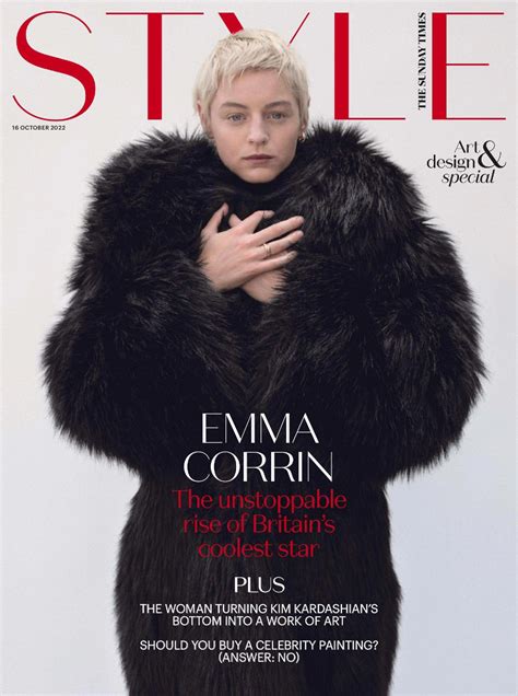 Emma Corrin Covers The Sunday Times Style October 16th 2022 By William