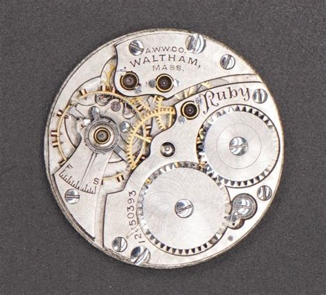 Vintage Waltham Watch Movement Complete Not Running Year 1903 Size 6