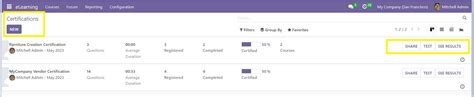 Manage And Create Certifications In Odoo E Learning App Odoo V Community Edition Book