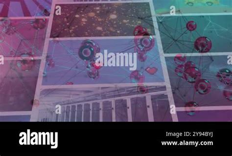 Animating Molecular Structure And Network Connections Over Abstract