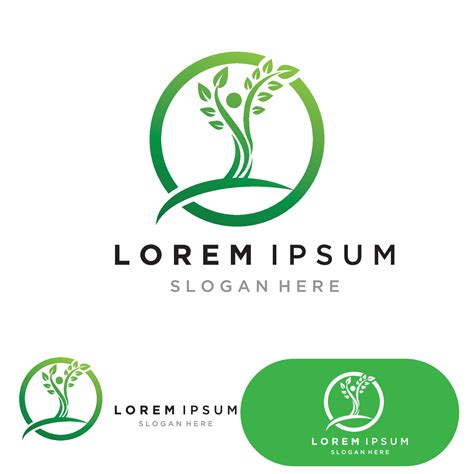 People Tree Leaf Go Green Logo Vector 21493899 Vector Art At Vecteezy