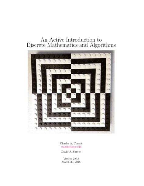 Discrete Mathematics And Algorithms Textbook