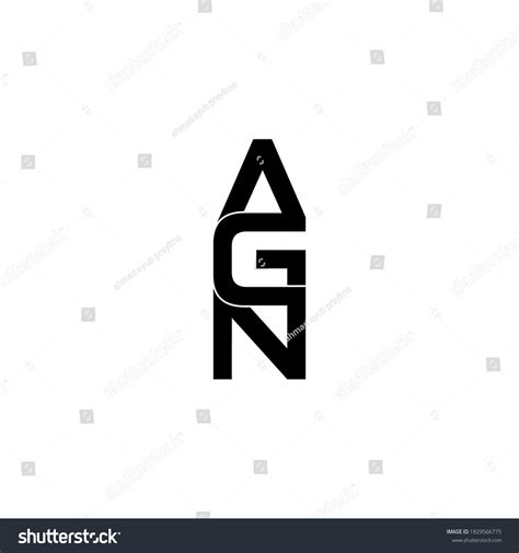 Agn Letter Initial Monogram Logo Design Stock Vector Royalty Free
