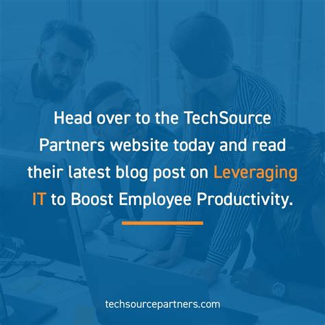 How To Boost Employee Productivity With Techsource Partners Profit Advisory Group Posted On