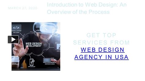 Introduction To Web Design An Overview Of The Process Presentation