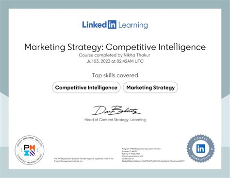 Nikita Thakur On Linkedin Certificate Of Completion