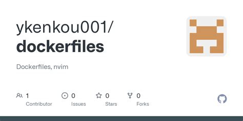 Github Ykenkou001dockerfiles Dockerfiles Nvim