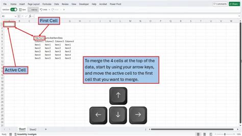 How To Merge Cells In Excel Using Only Shortcut Keys Marks Excel Tips