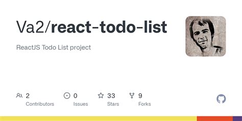 GitHub Va React Todo List ReactJS Todo List Project