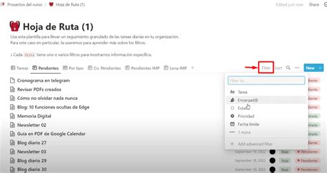 14 Filtros De Bases De Datos En Notion